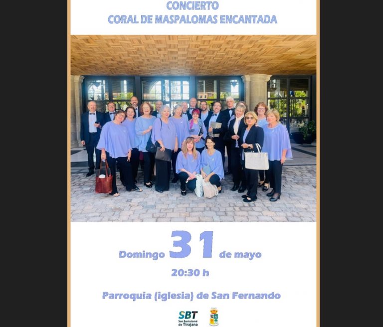 El domingo, 31 de mayo, Gran Concierto de la "Coral Maspalomas ...